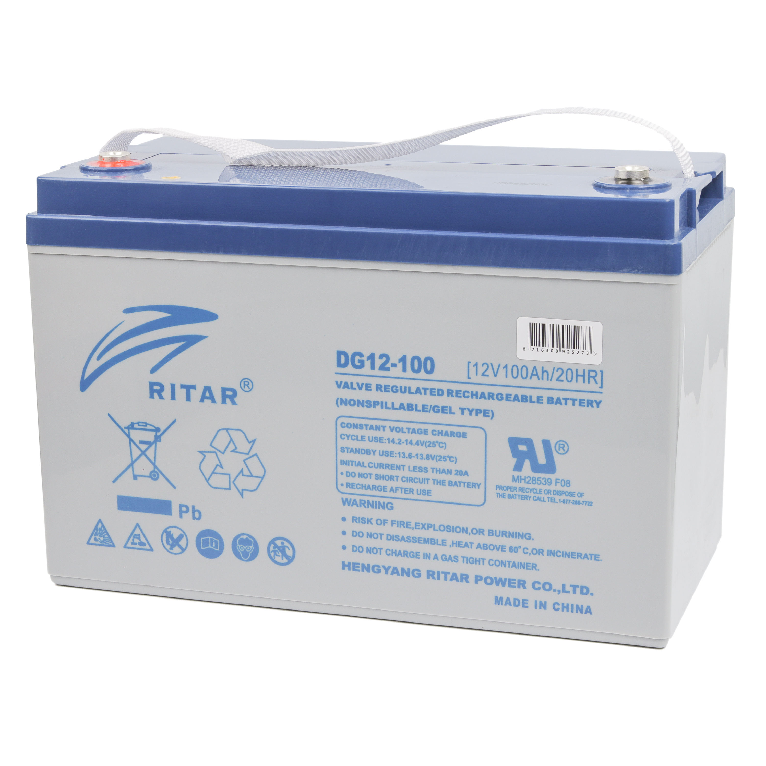 Інформація про Ritar DG12-100 - Акумуляторна батарея гелева 12 В 100 Aгод, GEL - Офіційний сайт ...
